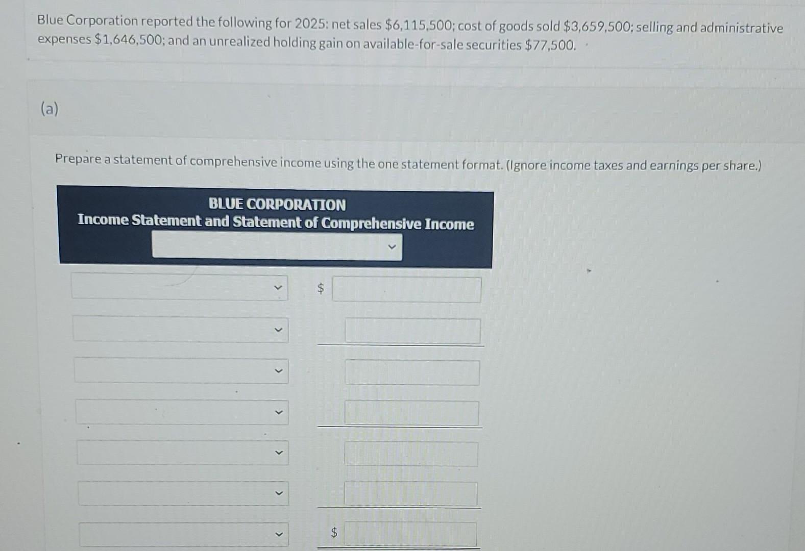 Solved b) Prepare a statement of comprehensive Income, using | Chegg.com