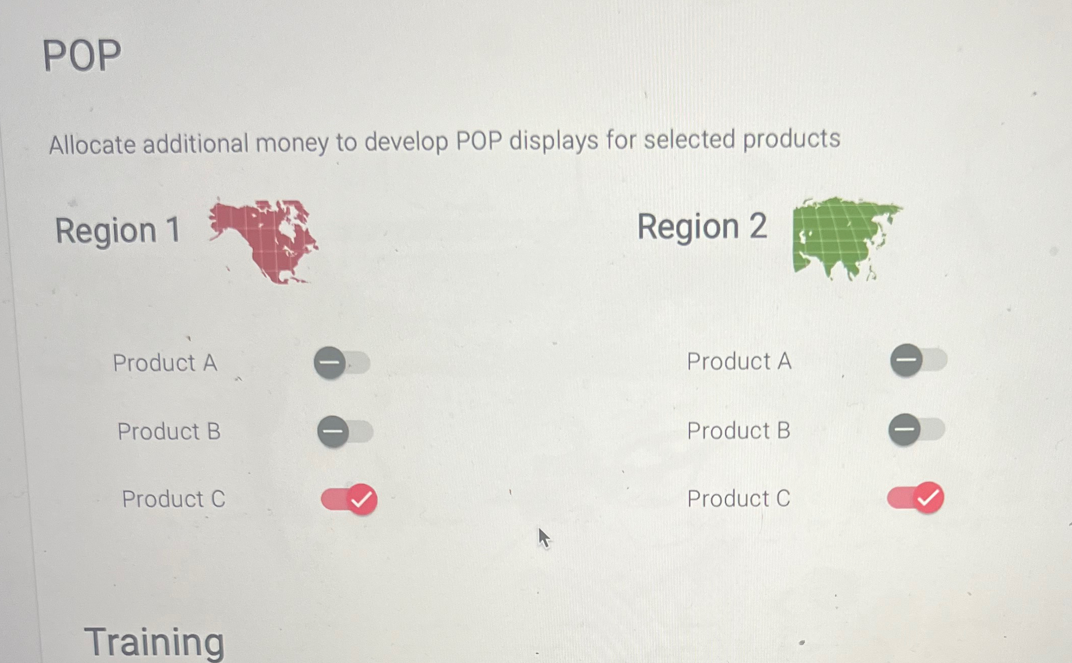Solved POPAllocate additional money to develop POP displays | Chegg.com