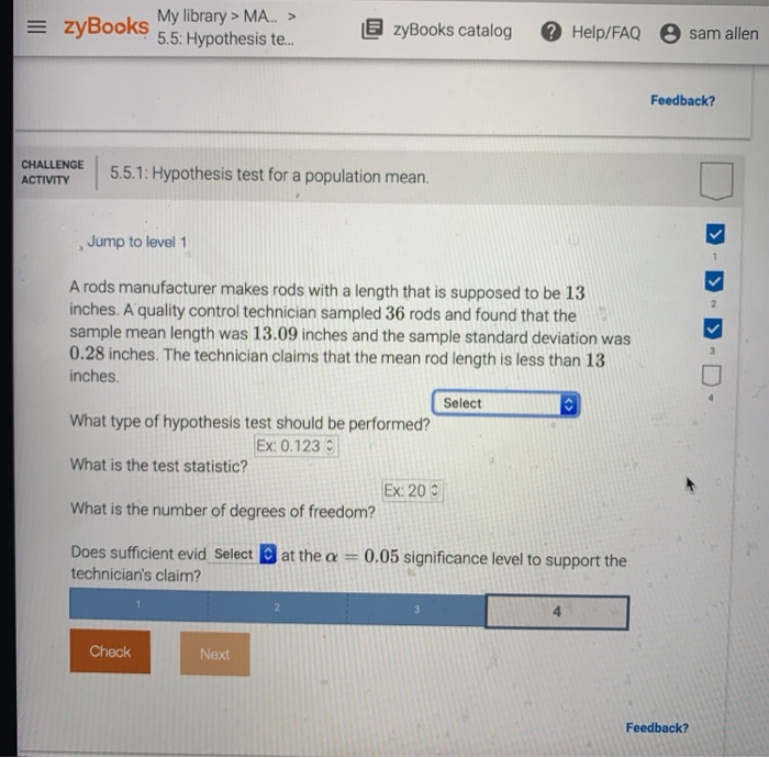Solved My library > MA..> = zyBooks = ZYDOORS 5.5: | Chegg.com