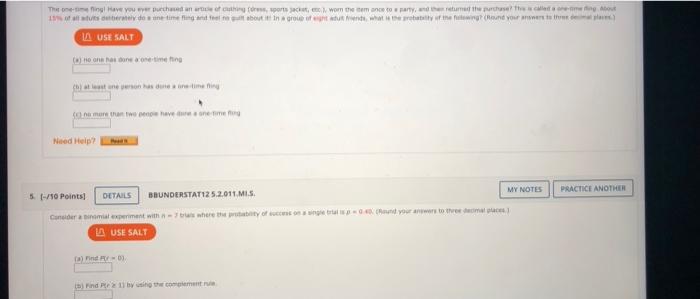 Solved Consider a binomial experiment with n = 5 trials | Chegg.com