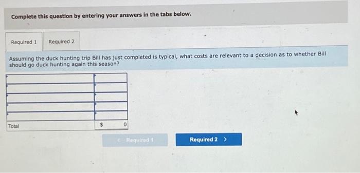 Solved Exercise 11-16 (Algo) Identification of Relevant | Chegg.com Solved Exercise 11-16 (Algo) Identification of Relevant | Chegg.com