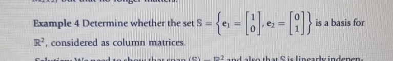 Solved Example 4 Determine whether the set | Chegg.com Solved Example 4 Determine whether the set | Chegg.com