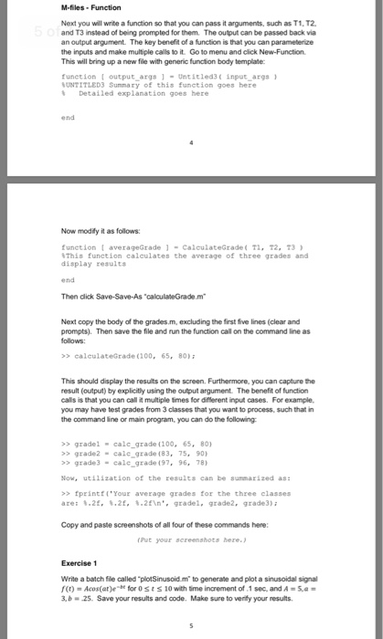 Solved M-files This next procedure shows you how to create | Chegg.com