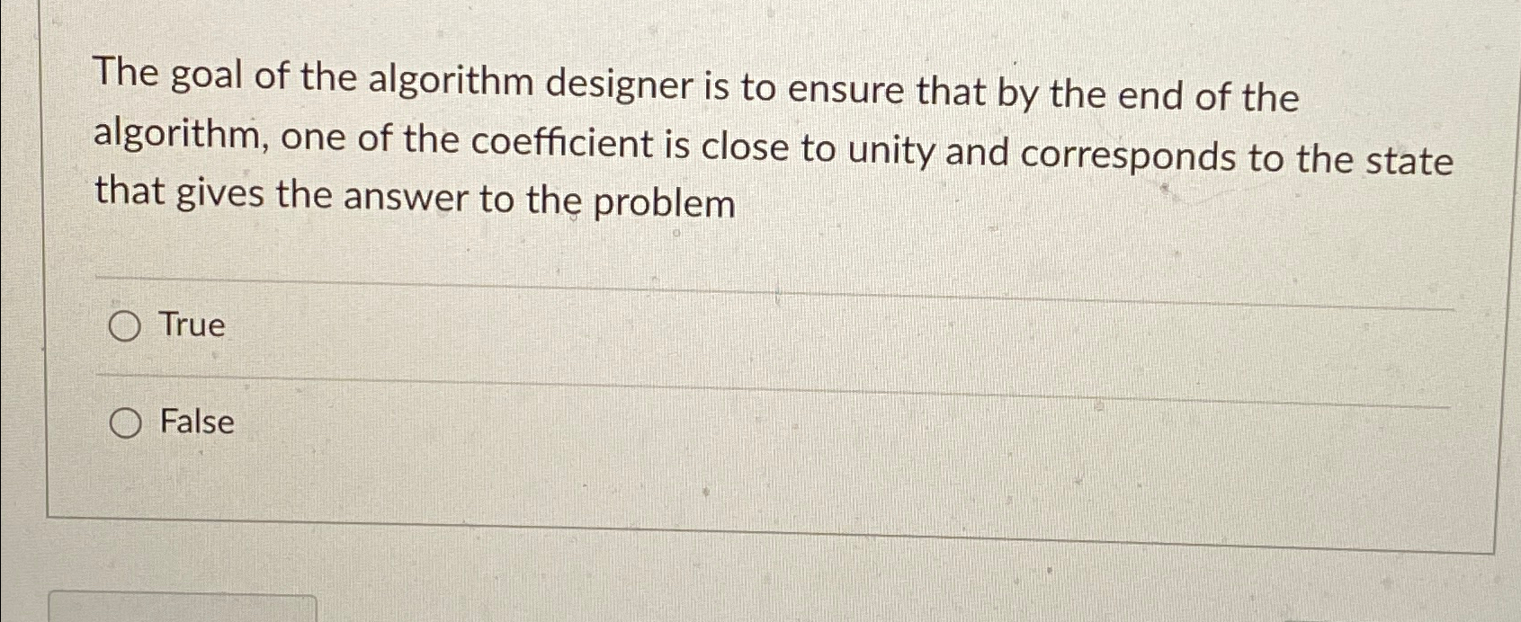 Solved The goal of the algorithm designer is to ensure that | Chegg.com