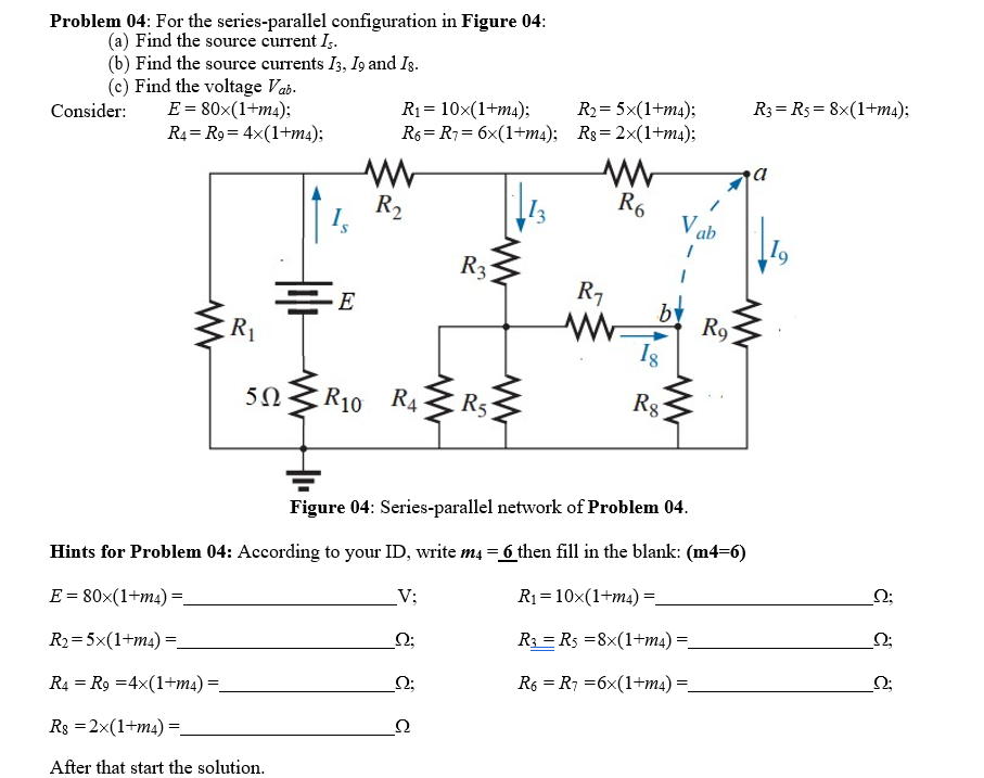 Solved Problem 04 For The Series Parallel Configuration In