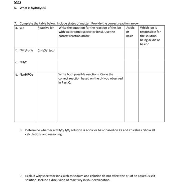 Solved 8. Determine whether a NH4C2H3O2 solution is acidic | Chegg.com