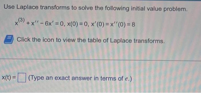 Solved Apply the translation theorem to find the inverse | Chegg.com