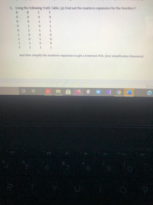 Solved 1. Using Truth Table prove that: A B C = A(BC) + N789 | Chegg.com