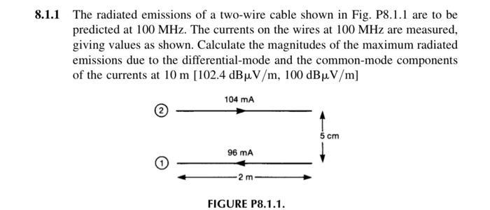 Solved EMC, the answers are in the brakets, I will only | Chegg.com