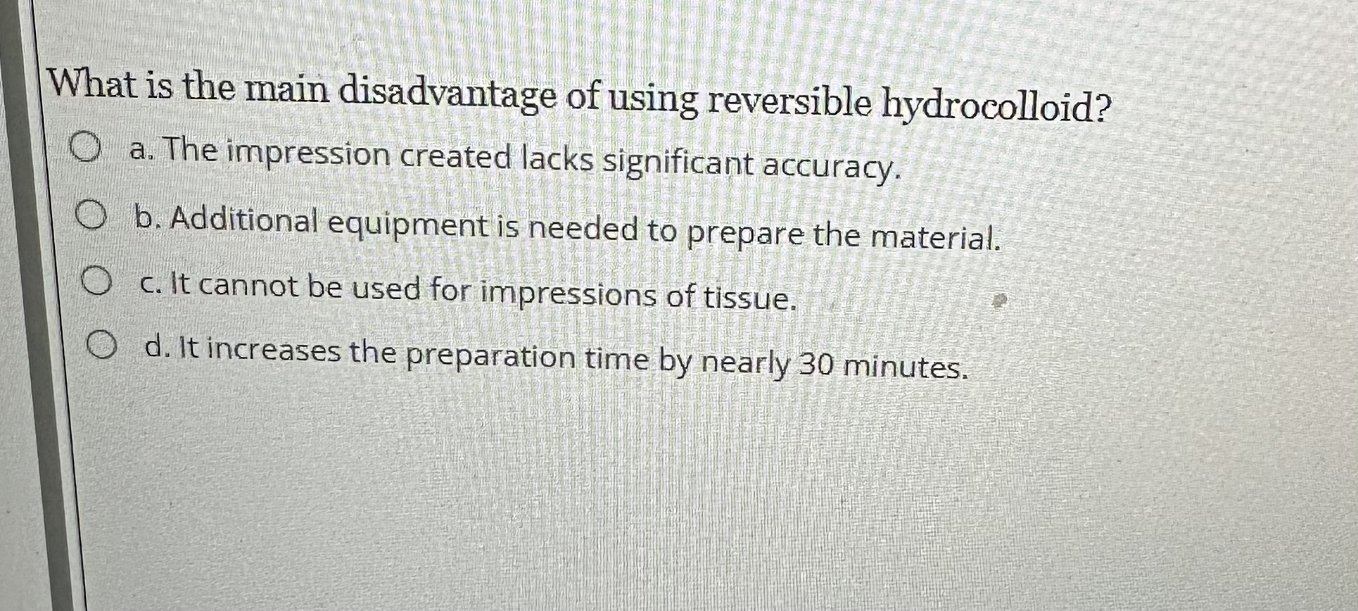 Solved What is the main disadvantage of using reversible | Chegg.com
