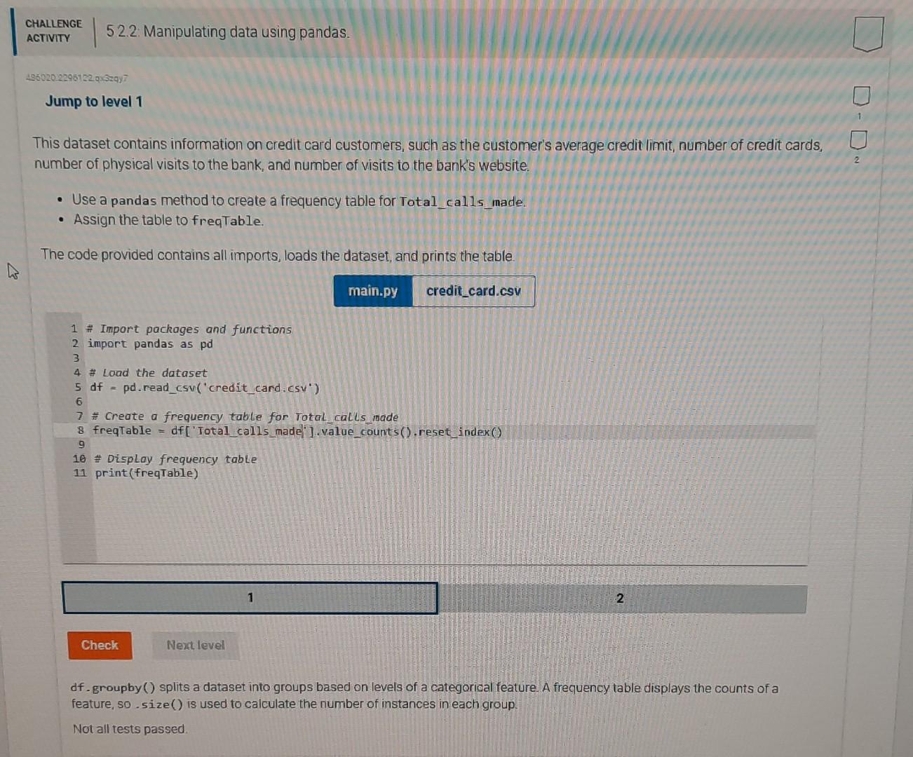 Solved 3 4# Load the dataset 5 df = pd. read_csv('credit | Chegg.com