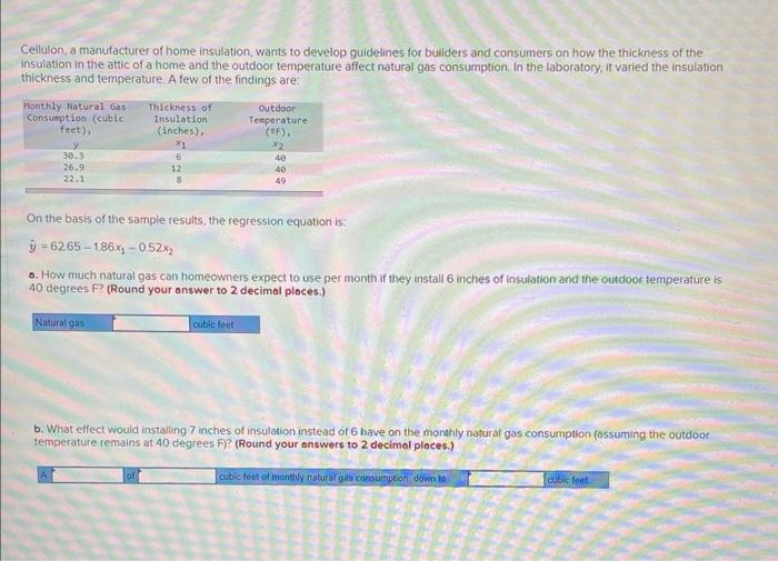 Solved Cellulon, a manufactures of home insulation, wants to | Chegg.com