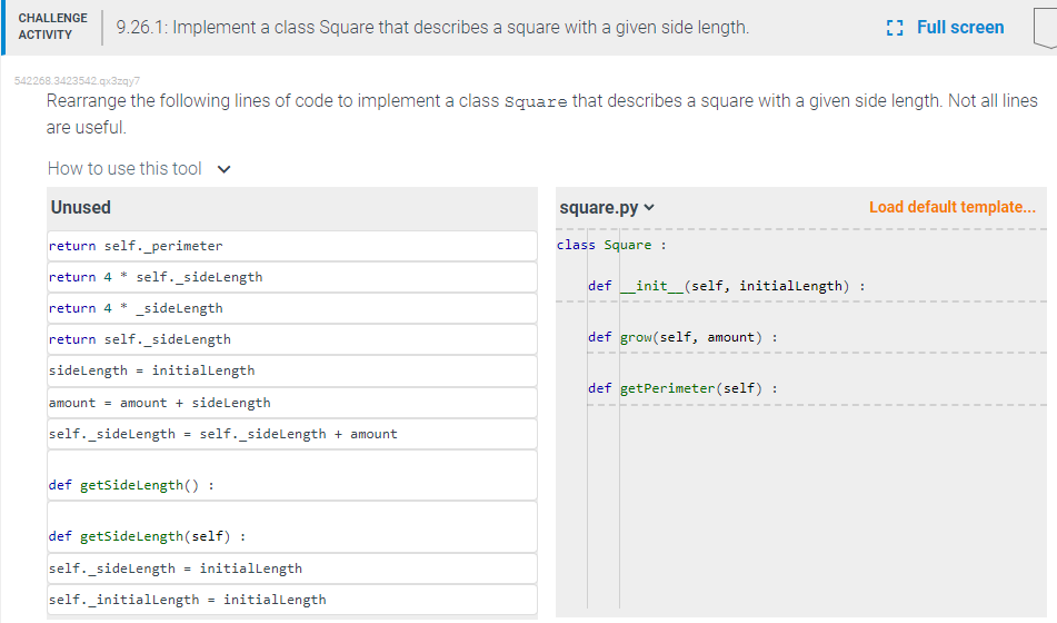 Solved Rearrange the following lines of code to implement a | Chegg.com