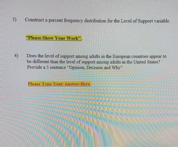 Solved 3) Construct a percent frequency distribution for | Chegg.com