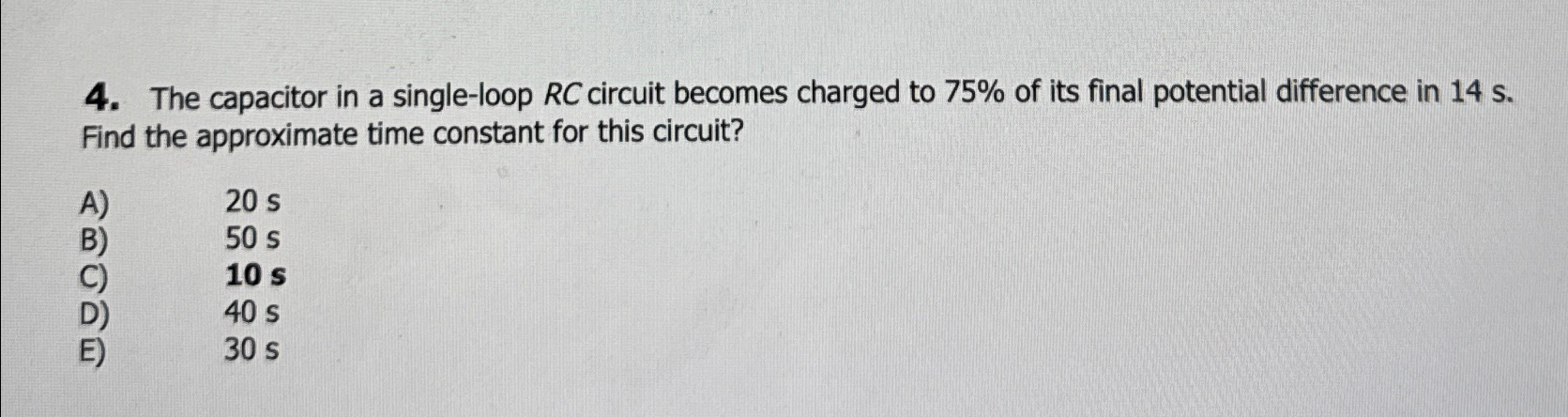 Solved The capacitor in a single-loop RC ﻿circuit becomes | Chegg.com