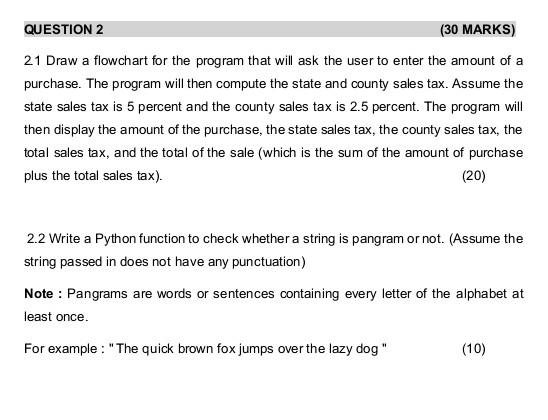 Solved 21 Draw a flowchart for the program that will ask the | Chegg.com