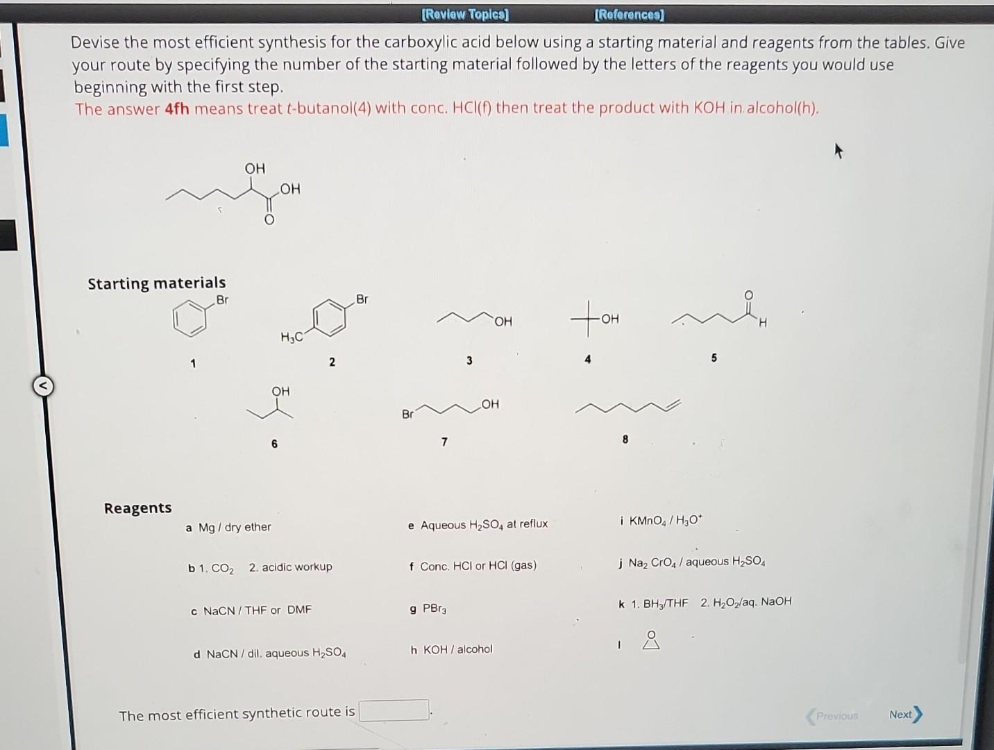 Solved Devise the most efficient synthesis for the | Chegg.com