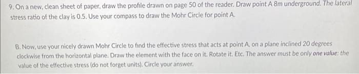 Solved 9. On a new, clean sheet of paper, draw the profile | Chegg.com
