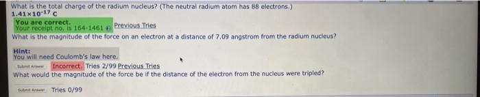 Solved What is the total charge of the radium nucleus? (The | Chegg.com