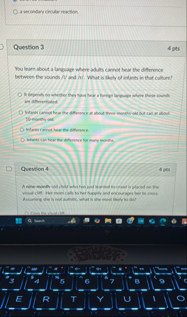Solved a secondary circular reaction.Question 34 ﻿ptsYou | Chegg.com