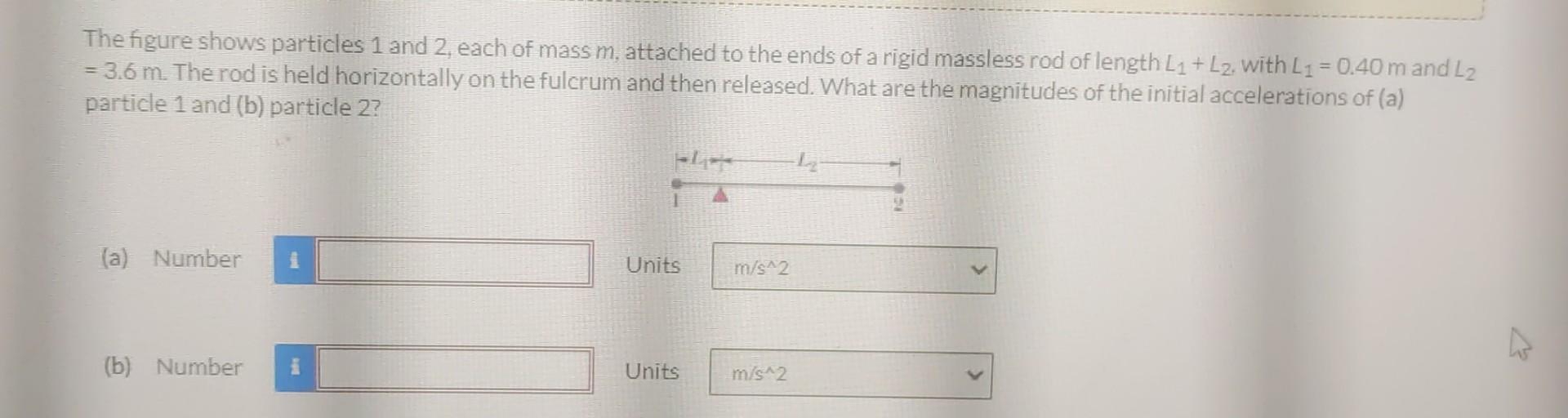 Solved The figure shows particles 1 and 2, each of mass m, | Chegg.com