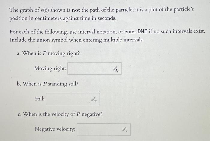 Solved A particle P moves on the number line shown in the | Chegg.com