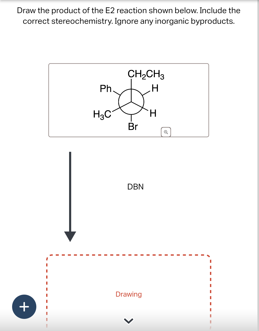 Solved by an EXPERT Draw the product of the E2 ﻿reaction shown below. | Chegg.com