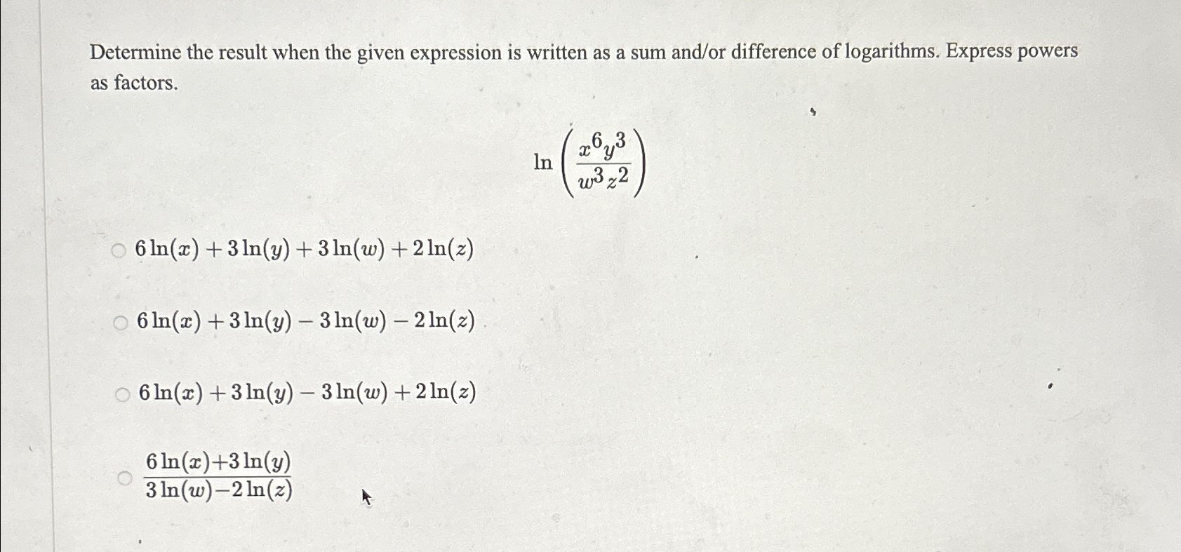 Solved Determine the result when the given expression is | Chegg.com