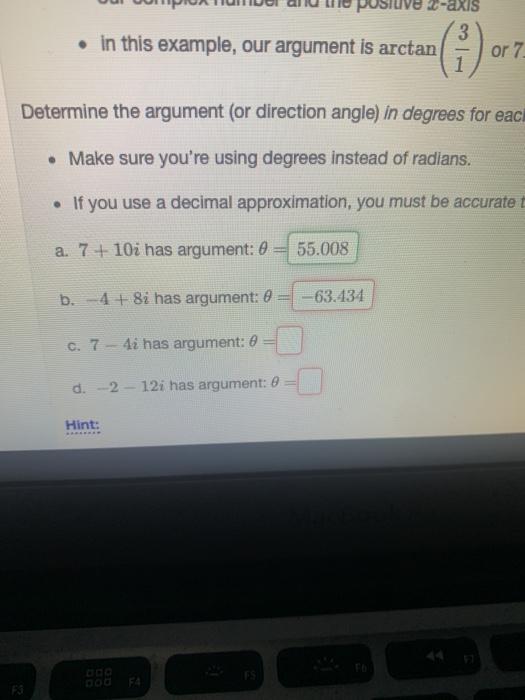Solved • in this example, our argument is arctan (). AXIS 3 | Chegg.com