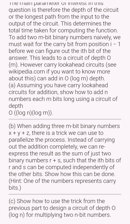 Solved The grade-school algorithm for multiplying two n-bit | Chegg.com