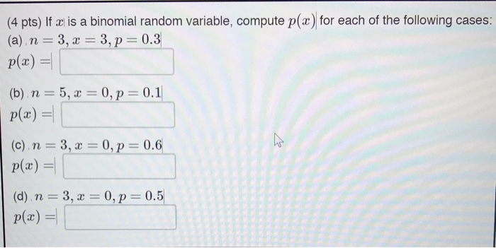 Solved (1 pt) Find the probability of throwing a sum of 9 at | Chegg.com
