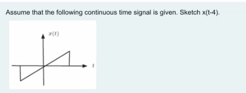 Assume that the following continuous time signal is | Chegg.com