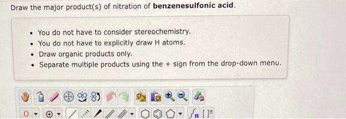 Solved Draw the major product(s) of nitration of | Chegg.com