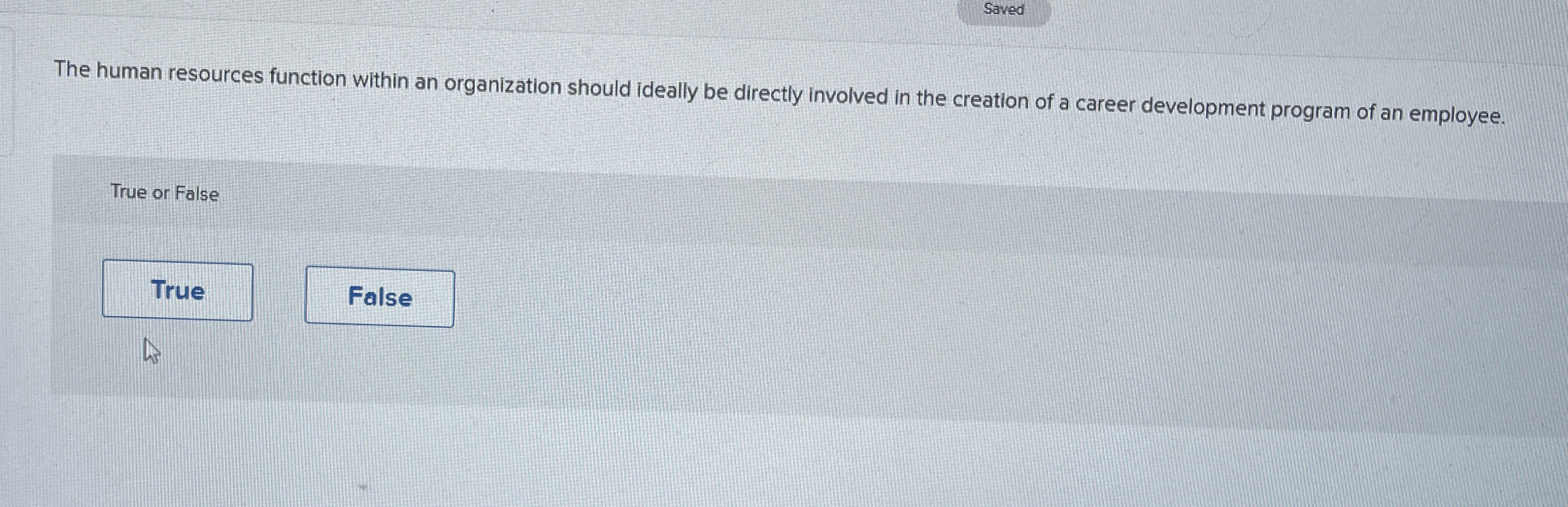 Solved SavedThe human resources function within an | Chegg.com