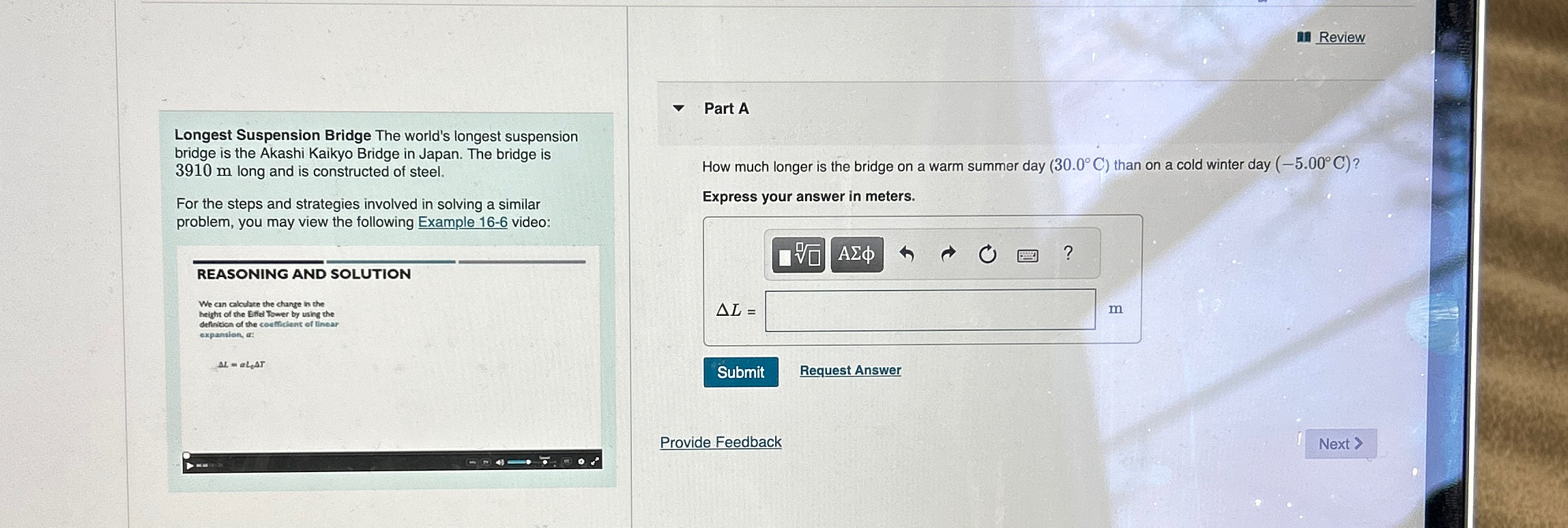 Solved ReviewLongest Suspension Bridge The world's longest | Chegg.com