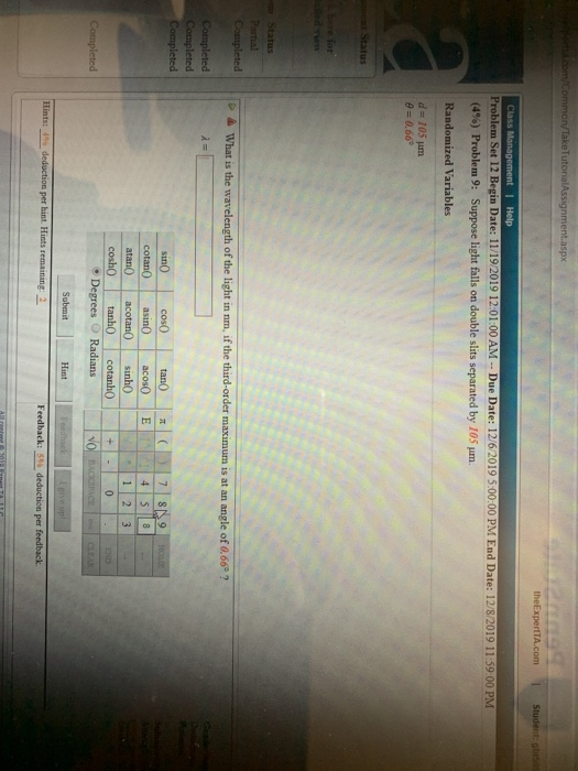 Solved com/common/Take TutorialAssignment.aspx | Chegg.com