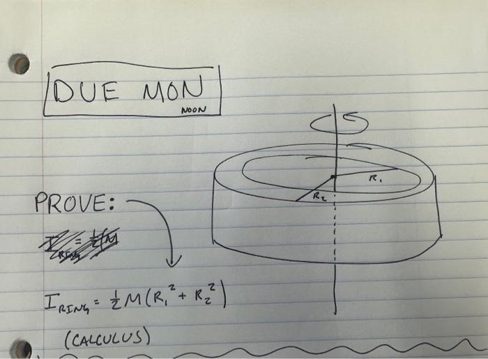 Solved DUE MON’ IRING =21M(R12+1 | Chegg.com