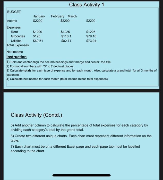Solved Class Activity (Contd.) 5) Add another column to | Chegg.com