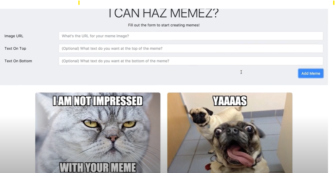 Solved For this assignment, you’ll be building a meme | Chegg.com