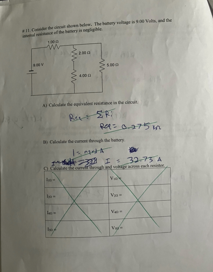 Solved #11. ﻿Consider the circuit shown below. The battery | Chegg.com