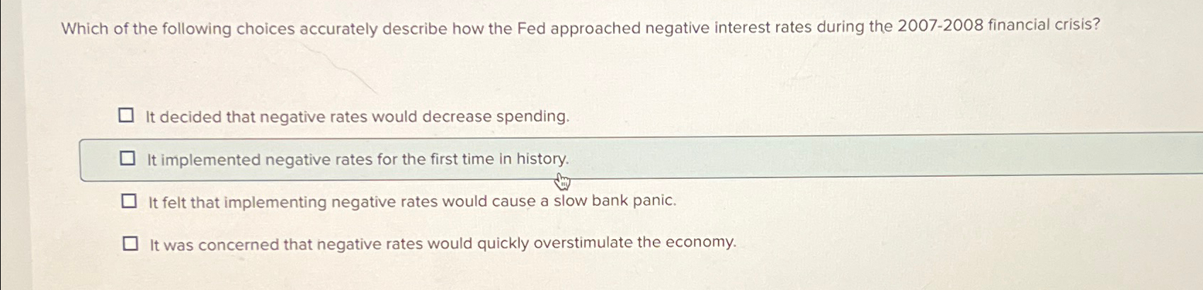 Solved Which of the following choices accurately describe | Chegg.com