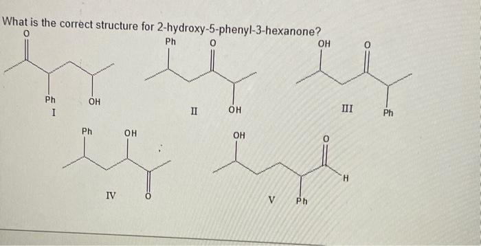 Solved What is the correct structure for | Chegg.com