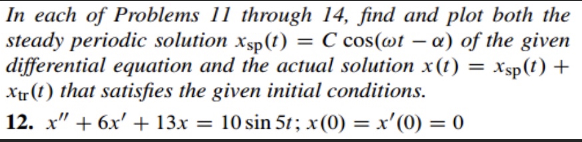 Solved In each of Problems 11 ﻿through 14, ﻿find and plot | Chegg.com