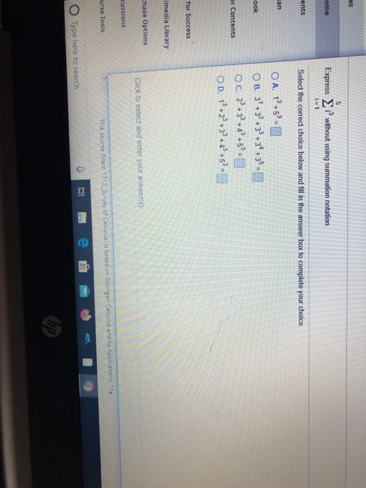Solved es ome Express without using summation notation. i-1 | Chegg.com
