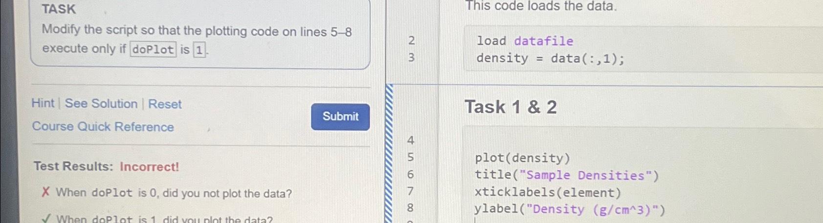 Solved TASKModify the script so that the plotting code on | Chegg.com Solved TASKModify the script so that the plotting code on | Chegg.com