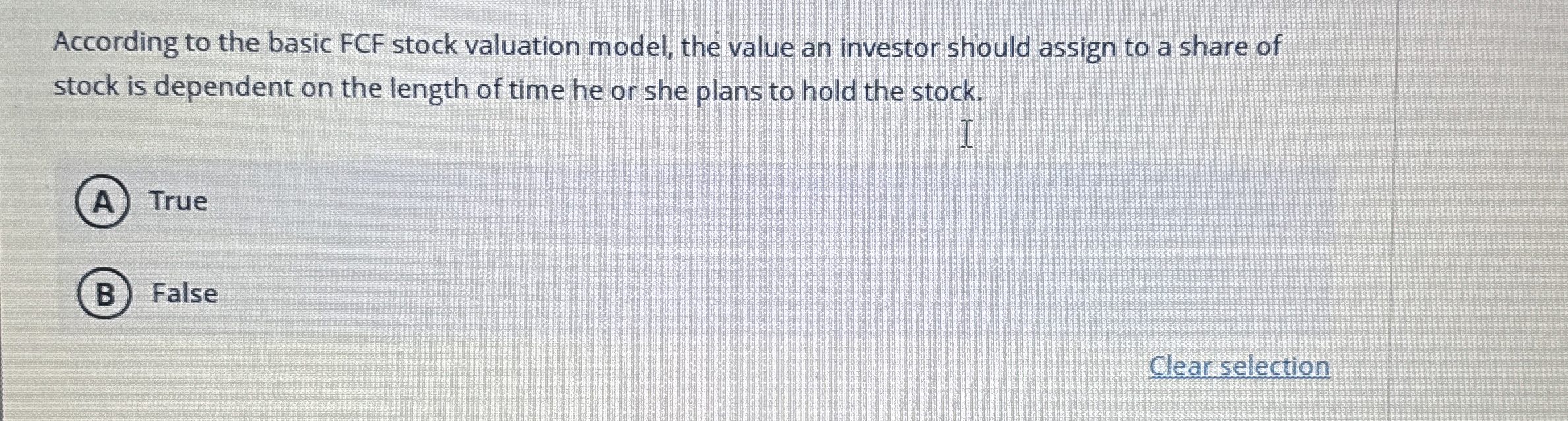 Solved According to the basic FCF stock valuation model, the | Chegg.com