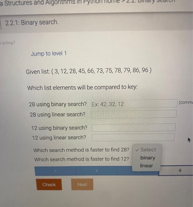 Solved A Structures And Algorithms In Pytho 221 Binary