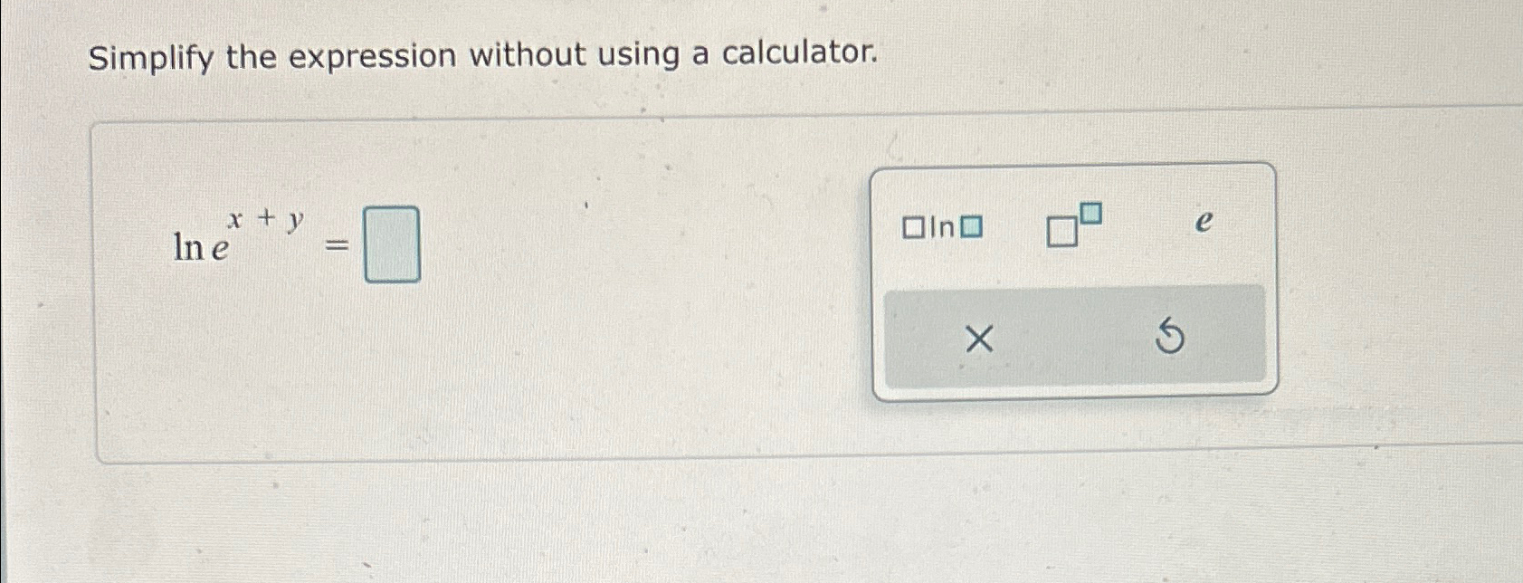 Solved Simplify the expression without using a | Chegg.com