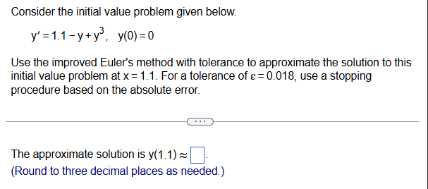 Solved Consider the initial value problem given | Chegg.com