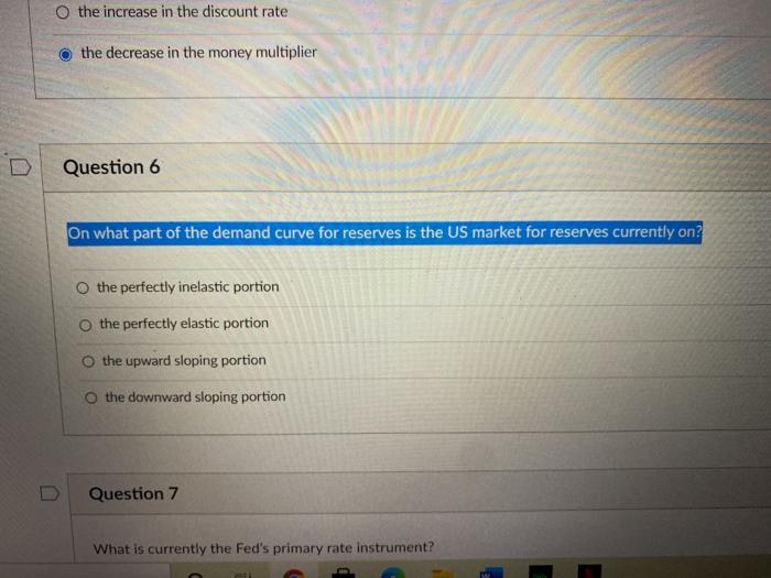 Solved O the increase in the discount rate the decrease in | Chegg.com